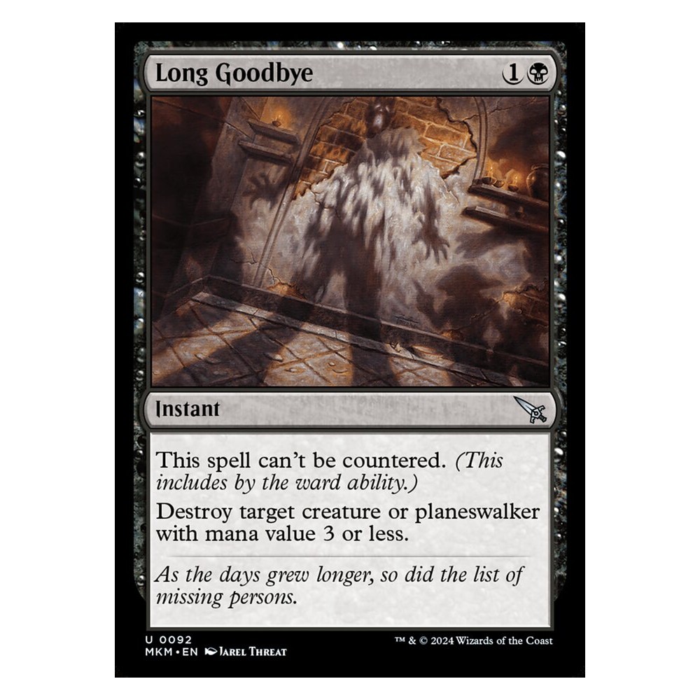 Long Goodbye - Lungo Addio (92) | CarteMagic